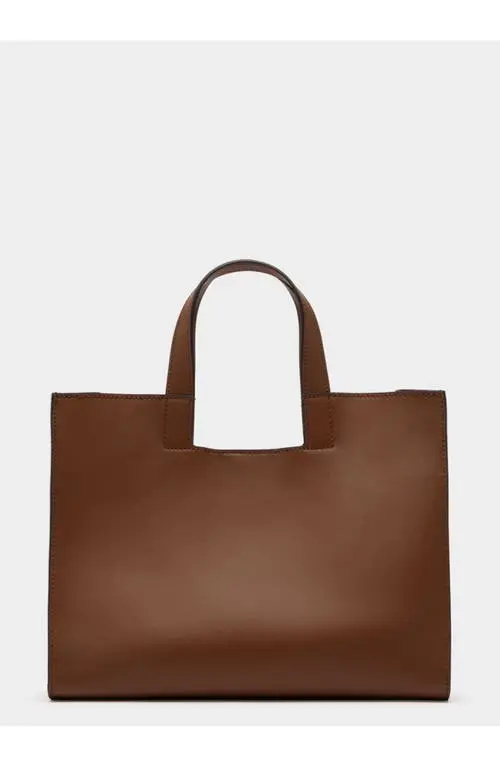 Bally Easy Tote Bag In Leather - Brown