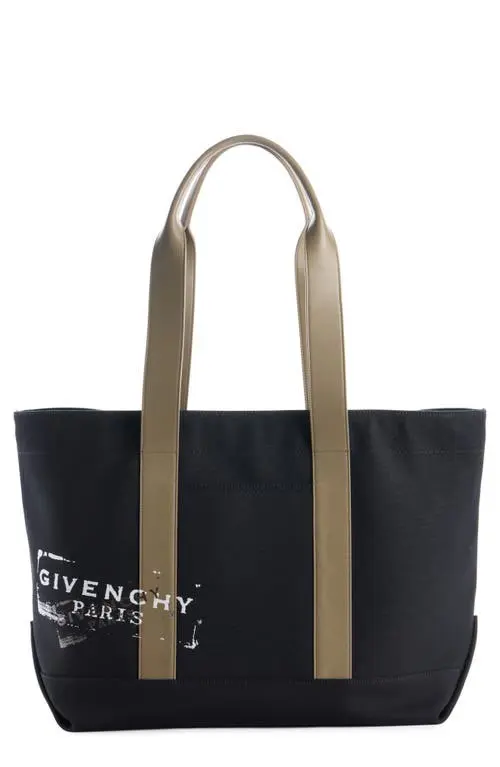 Givenchy Large Canvas & Leather Tote - Black