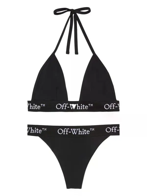 Off-White Logo-band Bikini - Black
