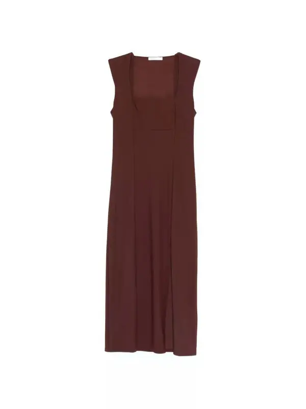 Patrizia Pepe Square-neck Midi Dress