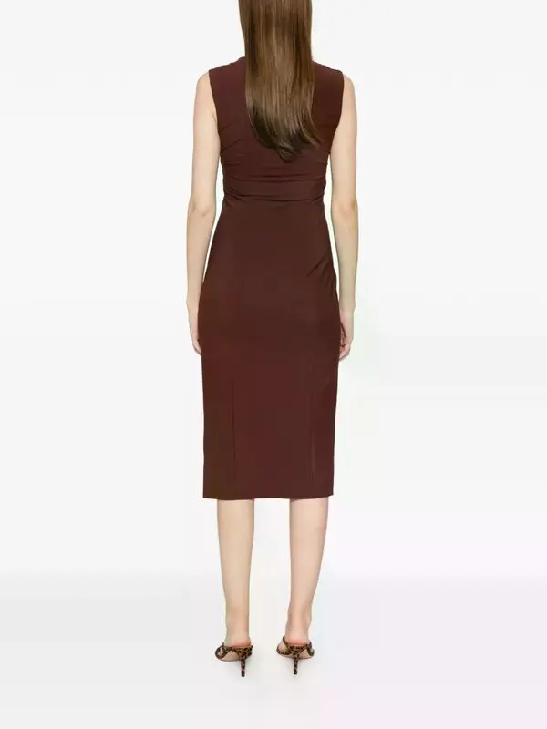 Patrizia Pepe Square-neck Midi Dress