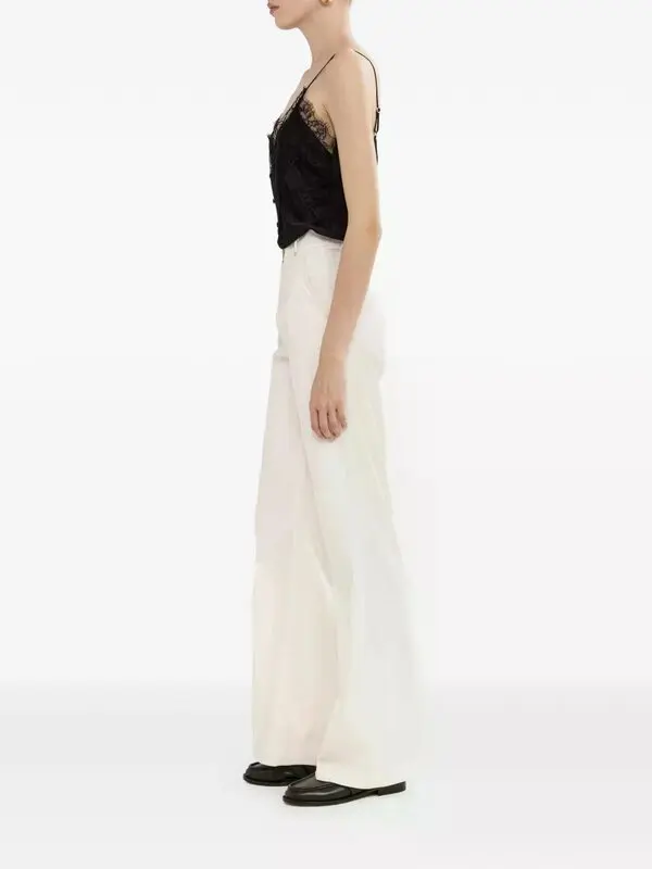 NISSA Lace Panel Blouse