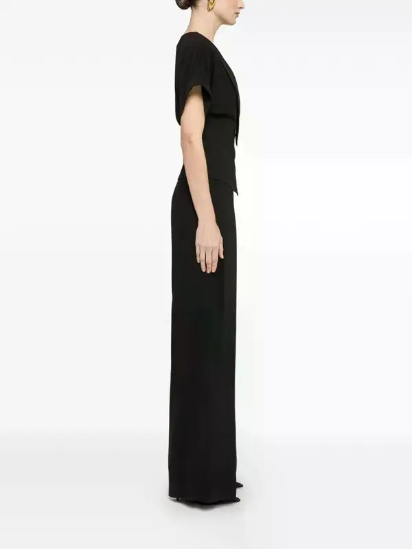 NISSA V-neck Top - Black