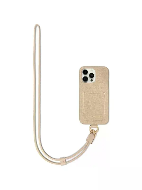 MAISON DE SABRE Sling Leather Iphone 14 Pro Phone Case - Neutrals