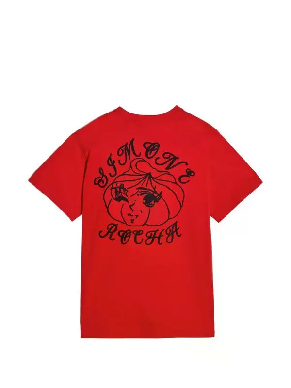 Simone Rocha Logo-print T-shirt - Red