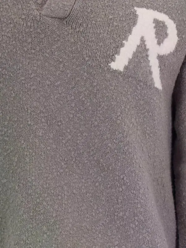 REPRESENT Polo-collar Sweater - Grey