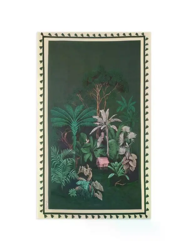 Johanna Ortiz Rainforest Journey Floral-print Scarves - Green