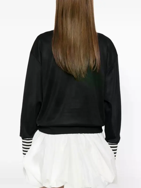Adidas Striped Zip Knitwear With Stand Collar