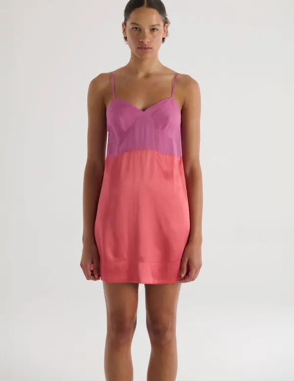 Araks Holly Silk Slip Dress - Blue