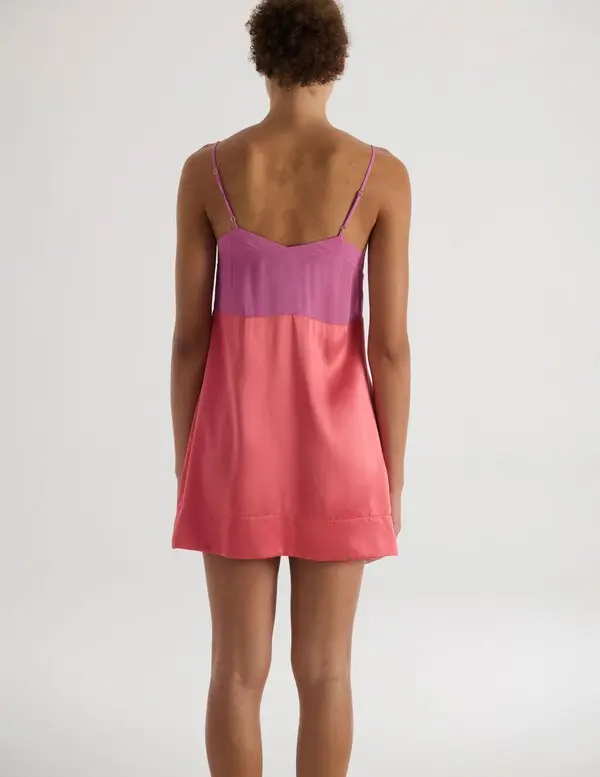 Araks Holly Silk Slip Dress - Blue