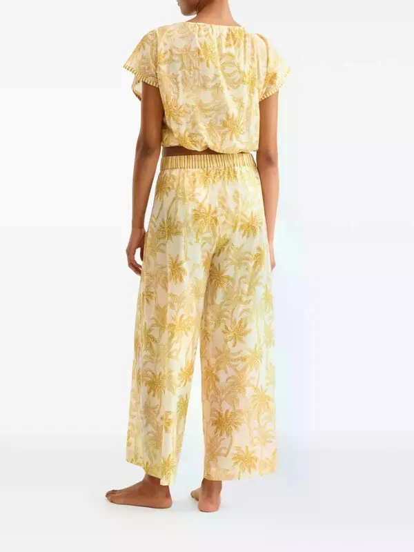 ERES Crocodile Cropped Blouse - Neutrals