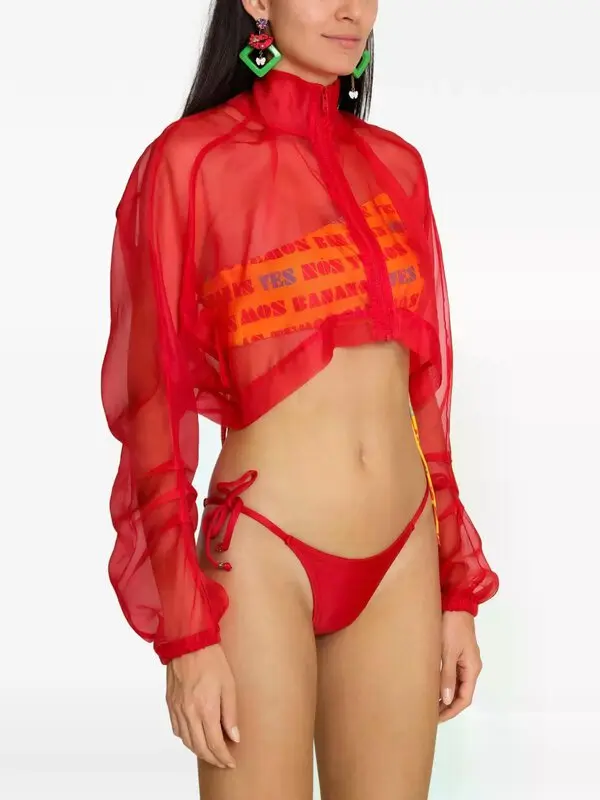 AMIR SLAMA Zip-up Silk Jacket