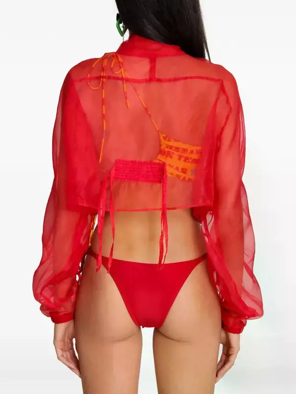 AMIR SLAMA Zip-up Silk Jacket