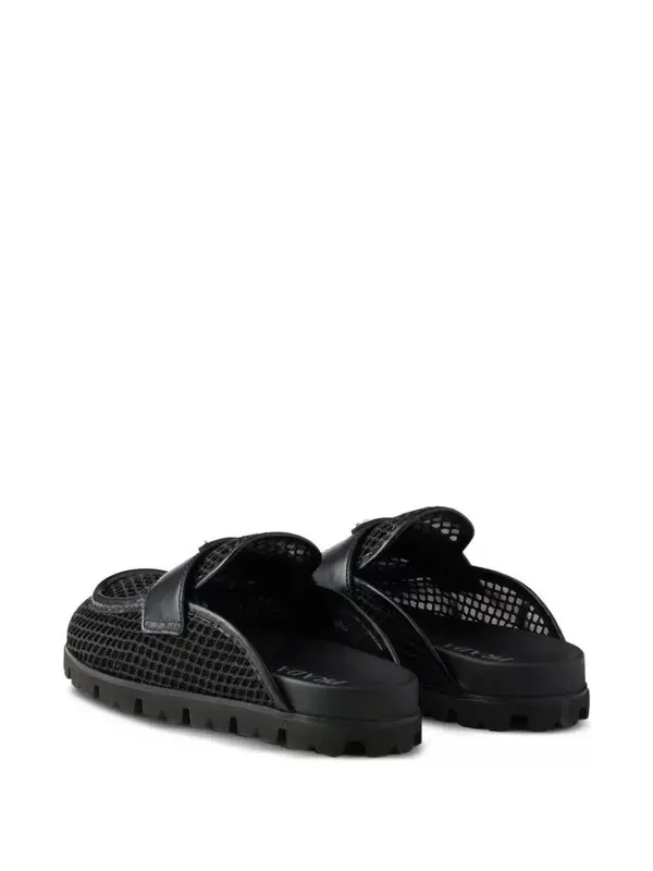 Prada Triangle Logo Mules