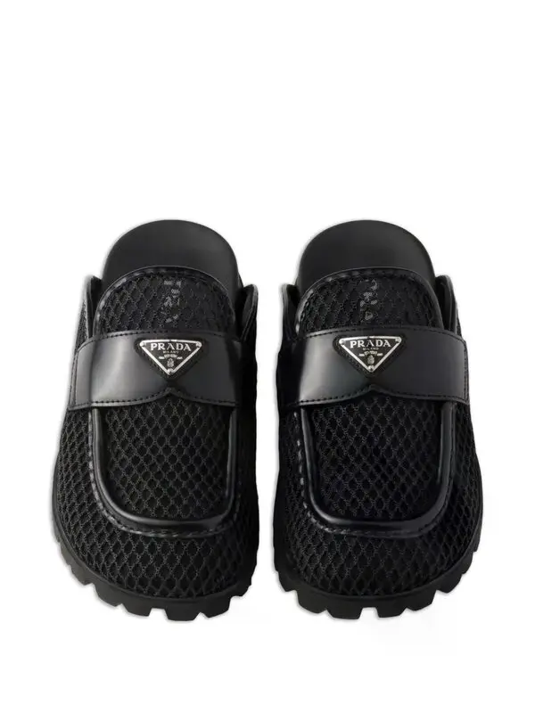 Prada Triangle Logo Mules