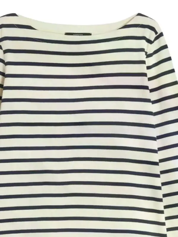 Max Mara Striped Boat-neck T-shirt