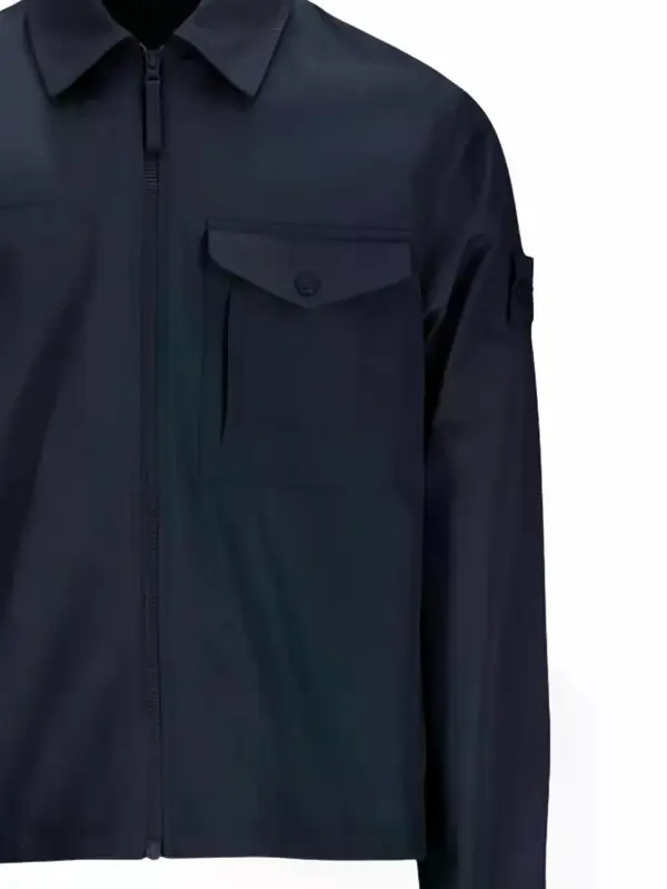 Stone Island All-weather Zip Jacket - Blue