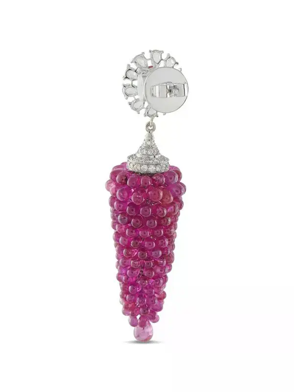 LB EXCLUSIVE Diamond And Ruby Earrings