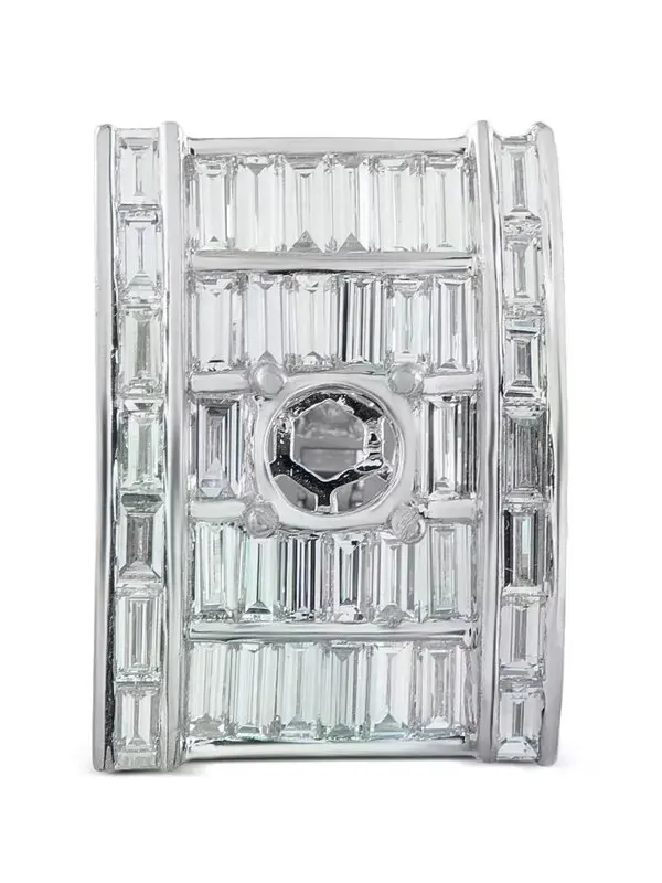 LB EXCLUSIVE Diamond Platinum Clip-on Earrings