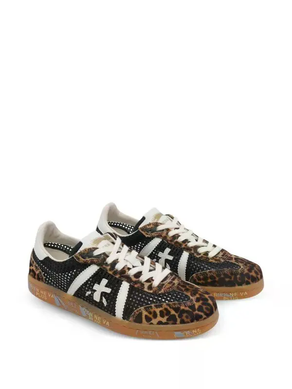 Premiata Animal Print Lace-up Sneakers