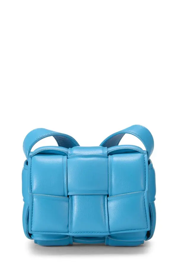 Bottega Veneta Maxi Intrecciato Candy Cassette Crossbody - Blue