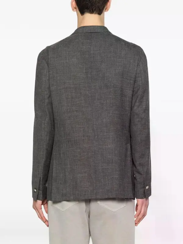 Eleventy Double Breasted Jacket - Grey