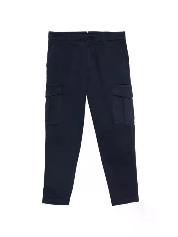 Eleventy Cargo Pants With Button Fastening - Blue