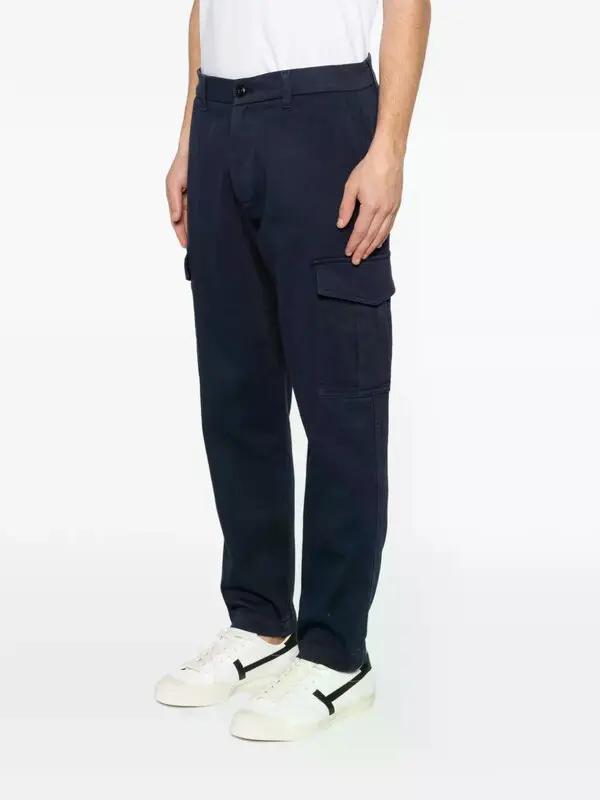 Eleventy Cargo Pants With Button Fastening - Blue