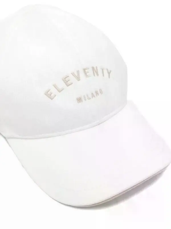Eleventy Logo-embroidered Baseball Cap - Neutrals