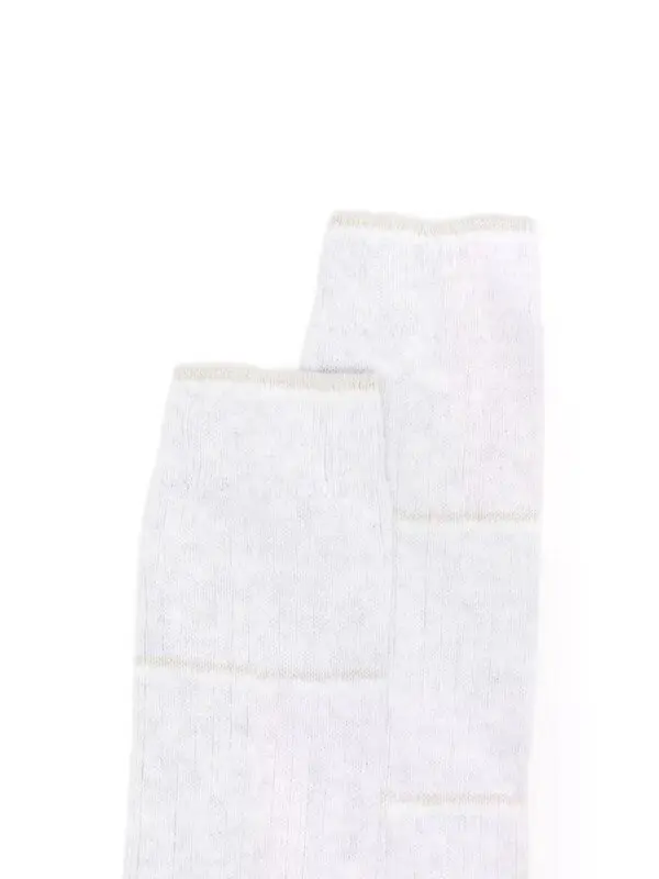 Eleventy Striped Socks - Grey
