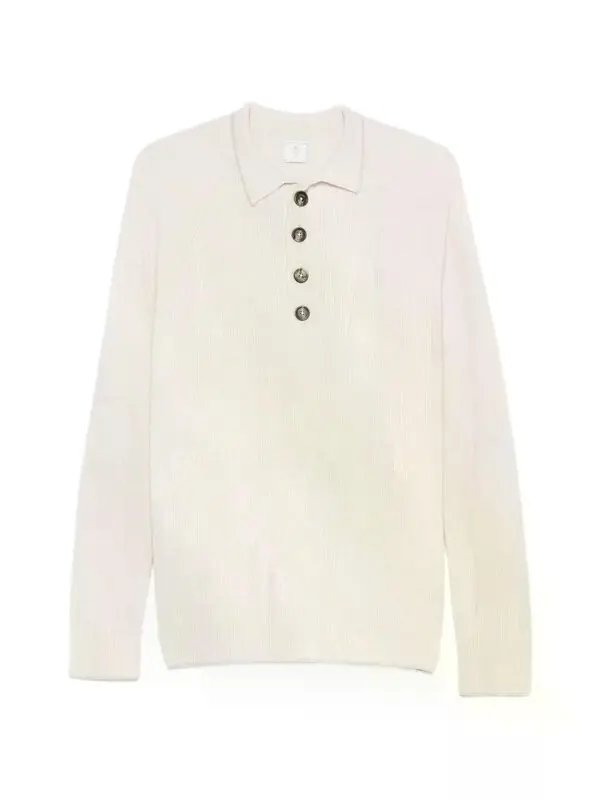 Eleventy Buttoned Collared Polo Shirt