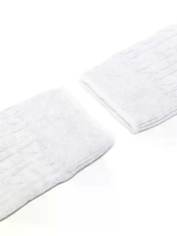 Eleventy Cable-knit Socks - Grey