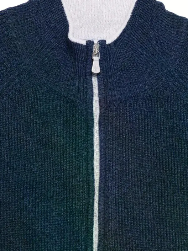 Eleventy Zip-up Cardigan - Blue