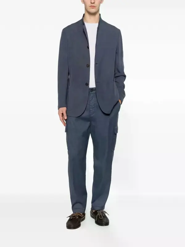 Eleventy Single-breasted Jacket - Blue