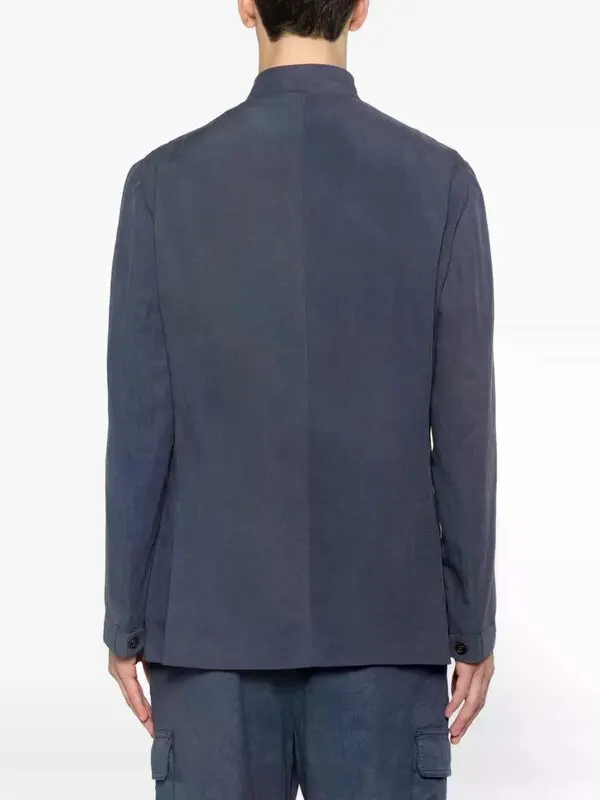 Eleventy Single-breasted Jacket - Blue