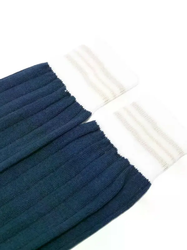 Eleventy Ribbed Stripe Socks