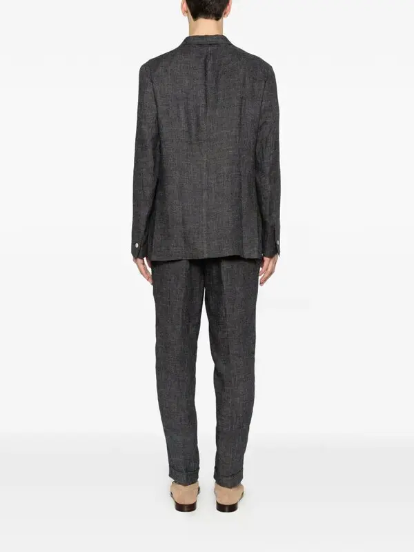 Eleventy Buttoned Soft Suit - Grey