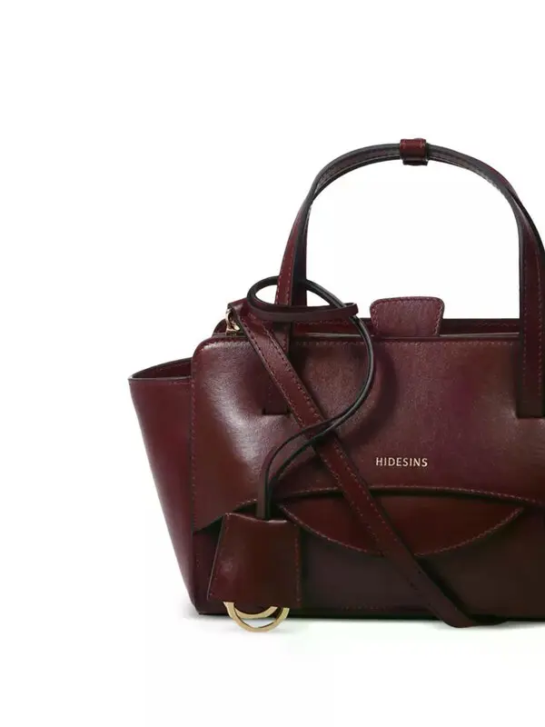HIDESINS Flap Top-handle Tote Bag - Red