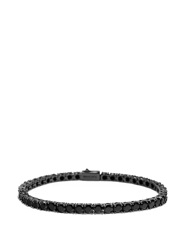 NIALAYA JEWELRY Round Stone Bracelet - Black