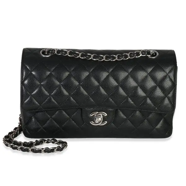 Chanel Quilted Caviar Classic Double Flap Bag - Black