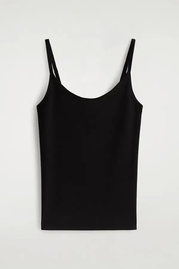 Cos Slim-fit Jersey Cami Top With Adjustable Straps