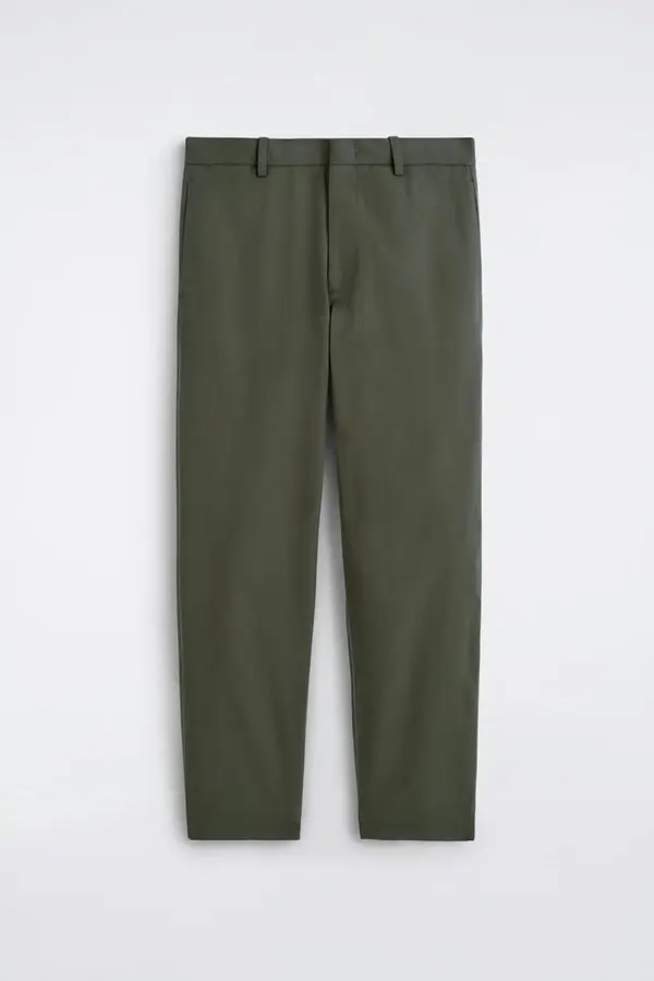 Cos Cotton Regular-fit Tapered-leg Chinos - Green