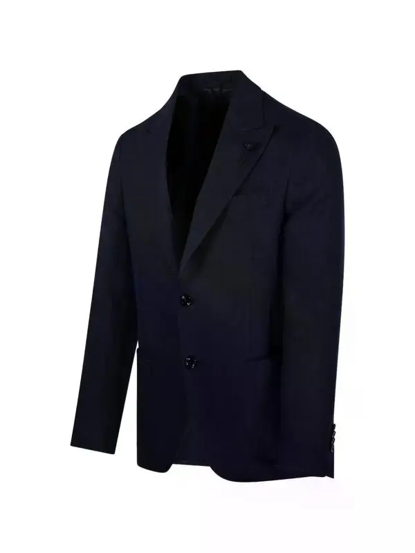 LARDINI Single-breasted Blazer - Blue