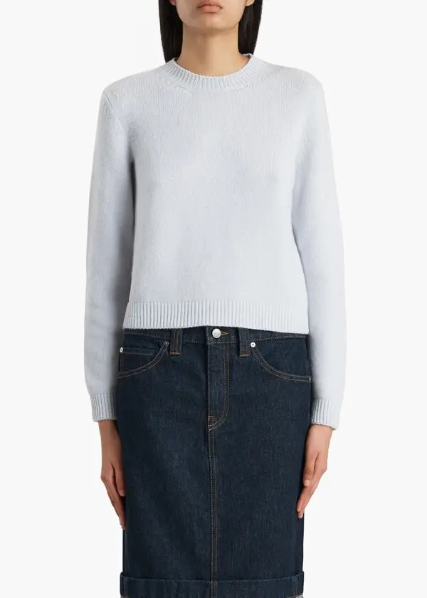 Khaite Leta Cashmere Sweater - Ice Blue