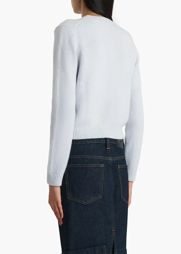 Khaite Leta Cashmere Sweater - Ice Blue
