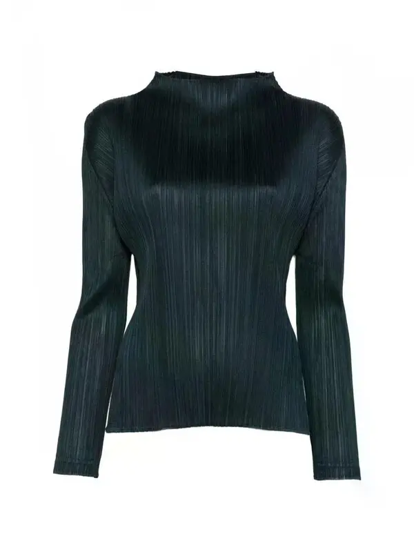Issey Miyake Pleated Top - Green