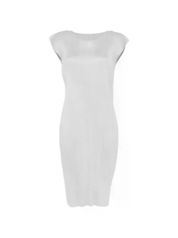 Issey Miyake Short-sleeve Midi Dress - White