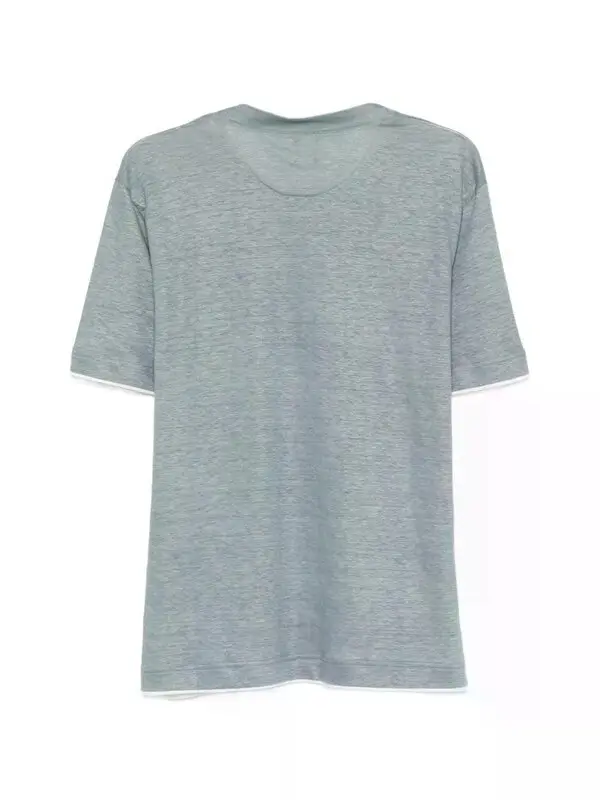 Eleventy Round Neck T-shirt - Blue