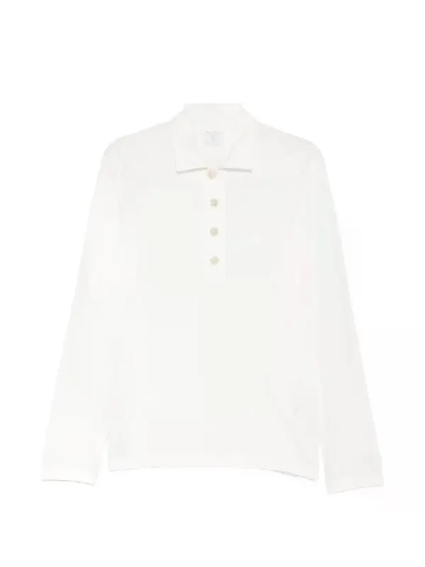 Eleventy Buttoned Polo Shirt - White