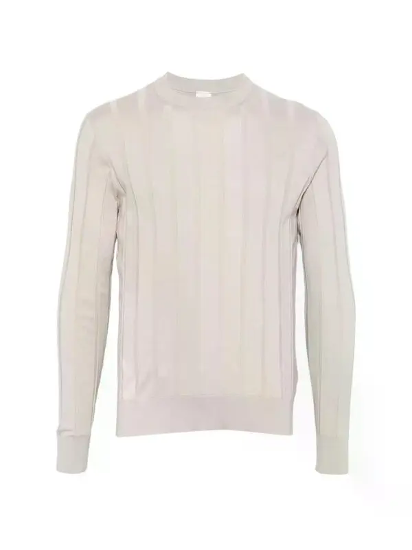 Eleventy Ribbed Round-neck Sweater - Neutrals